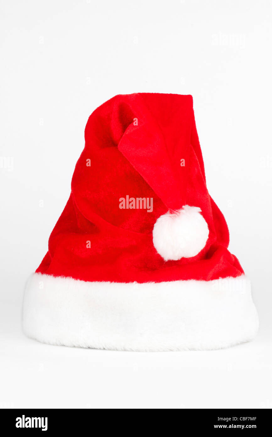 Santa Claus hat isolated on white background Stock Photo - Alamy