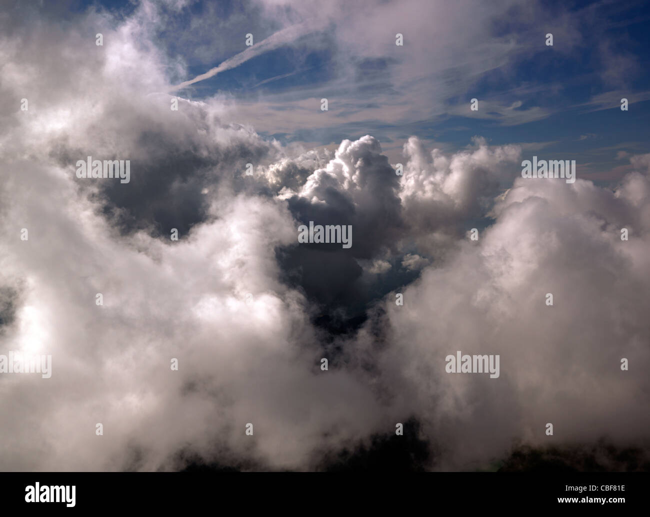 Aerial view of storm clouds hi-res stock photography and images - Alamy