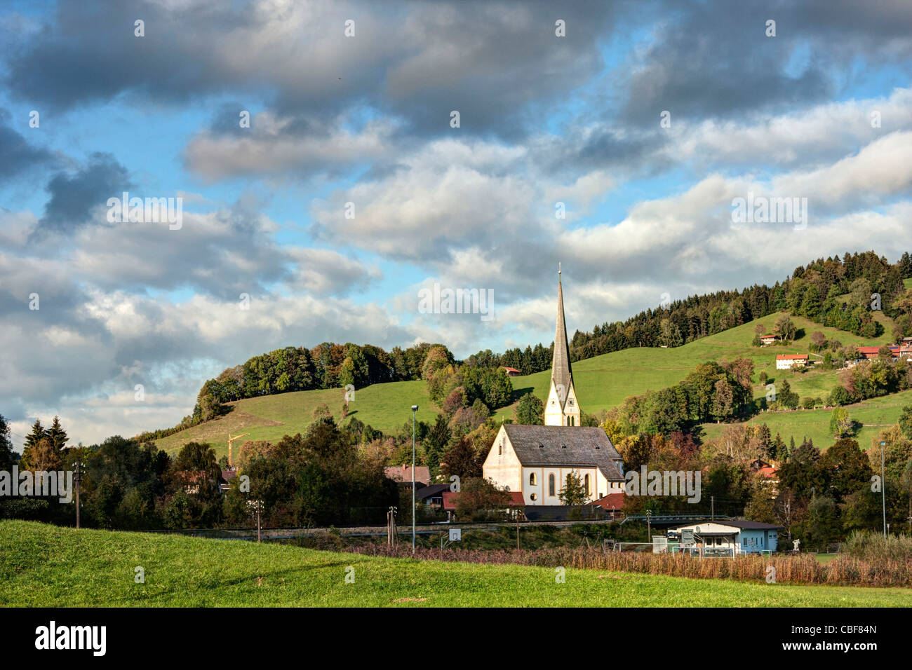 A village scenery in Germany Stock Photo - Alamy