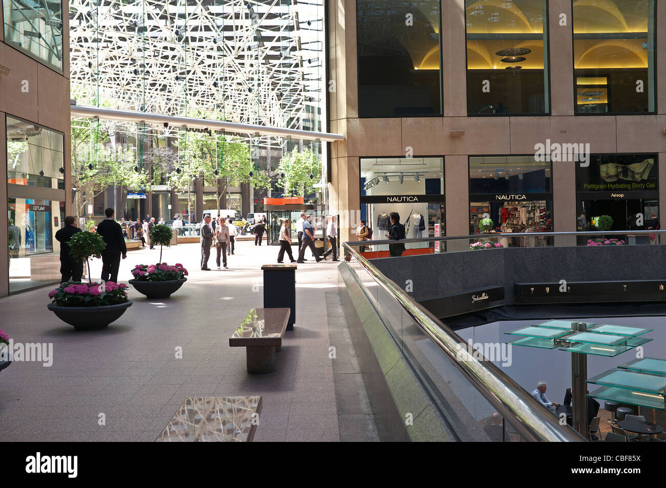 Entrance to shopping precinct area in No 30 Collins Street Melbourne ...