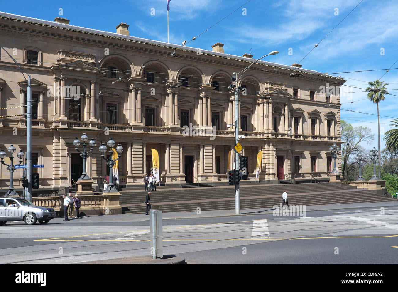Old Treasury Building, Spring Street, Melbourne, Victoria Stock Photo ...