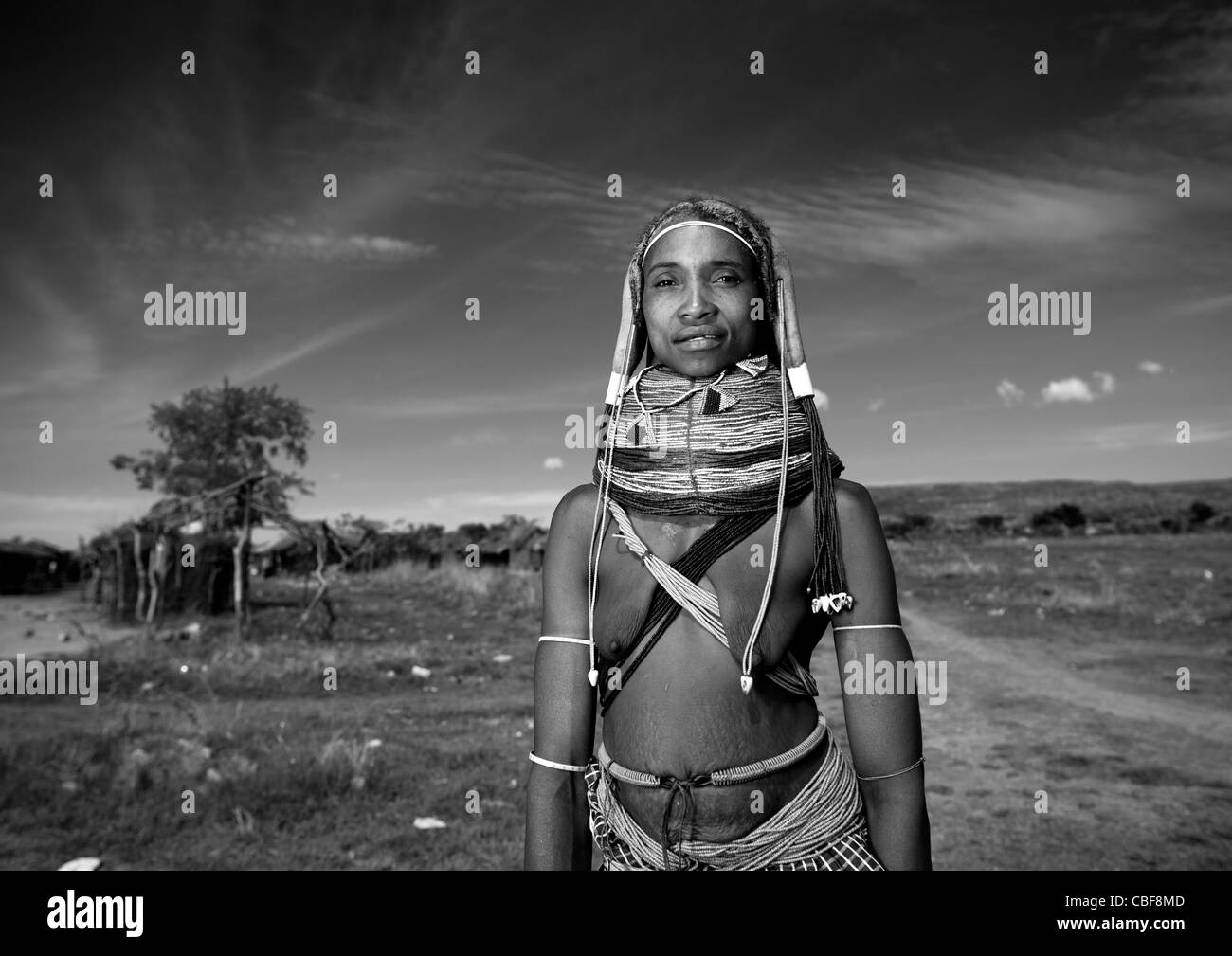 Mwila Tribe Woman Angola High Resolution Stock Photography and Images ...