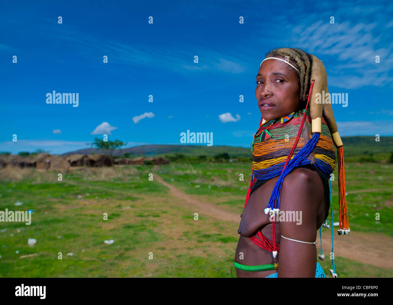 Mwila tribe woman angola hi-res stock photography and images - Alamy