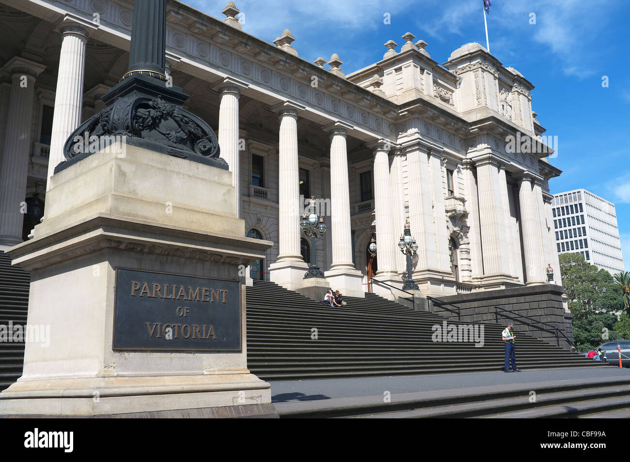 Parliament of Victoria, Spring Street, Melbourne, Australia Stock Photo ...