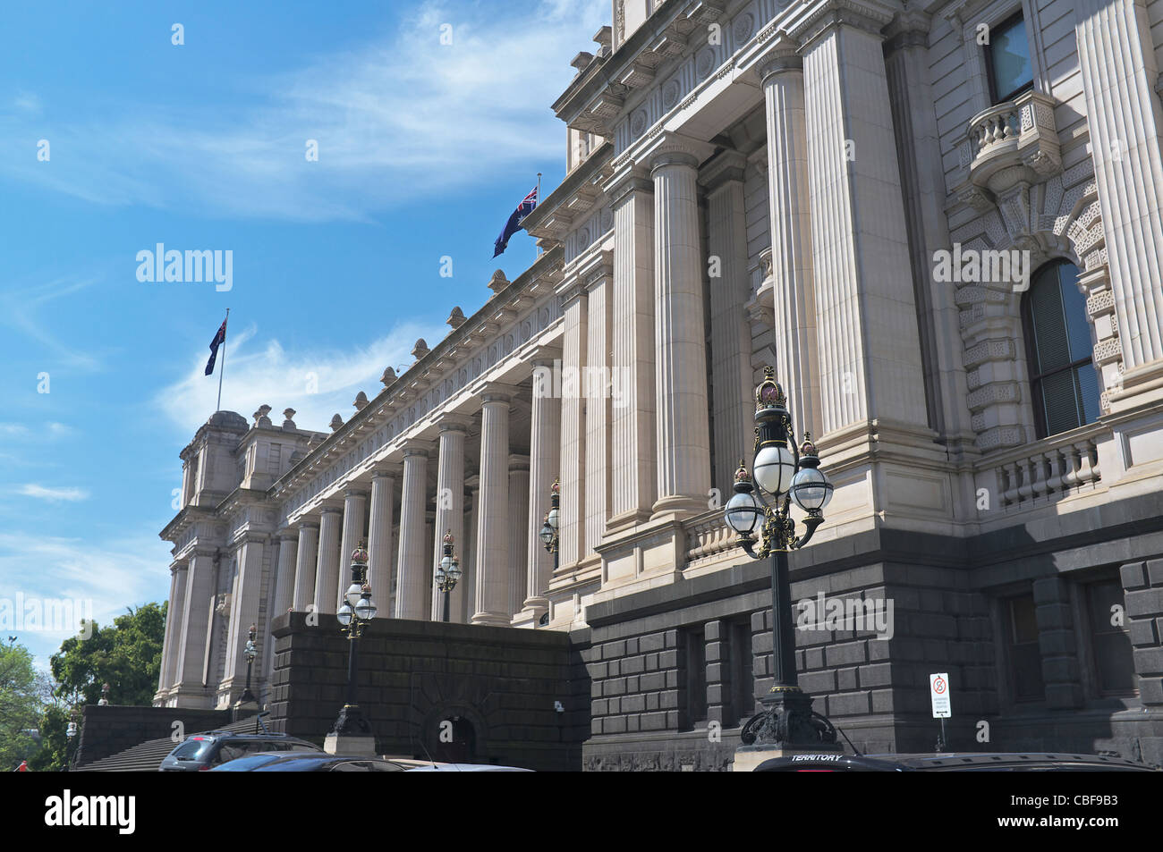 Parliament of Victoria, Spring Street, Melbourne, Australia Stock Photo ...