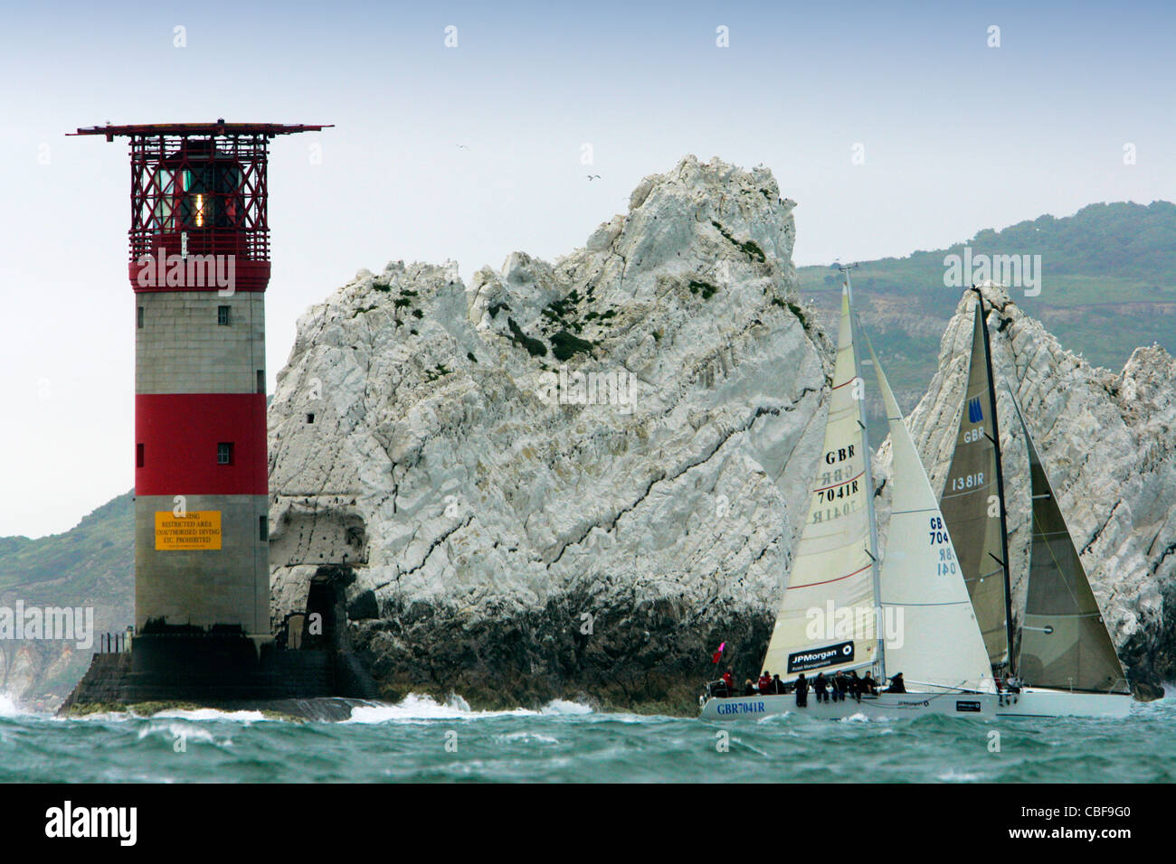 Round the Island Race, Cowes, Isle of Wight, England, UK Stock Photo ...