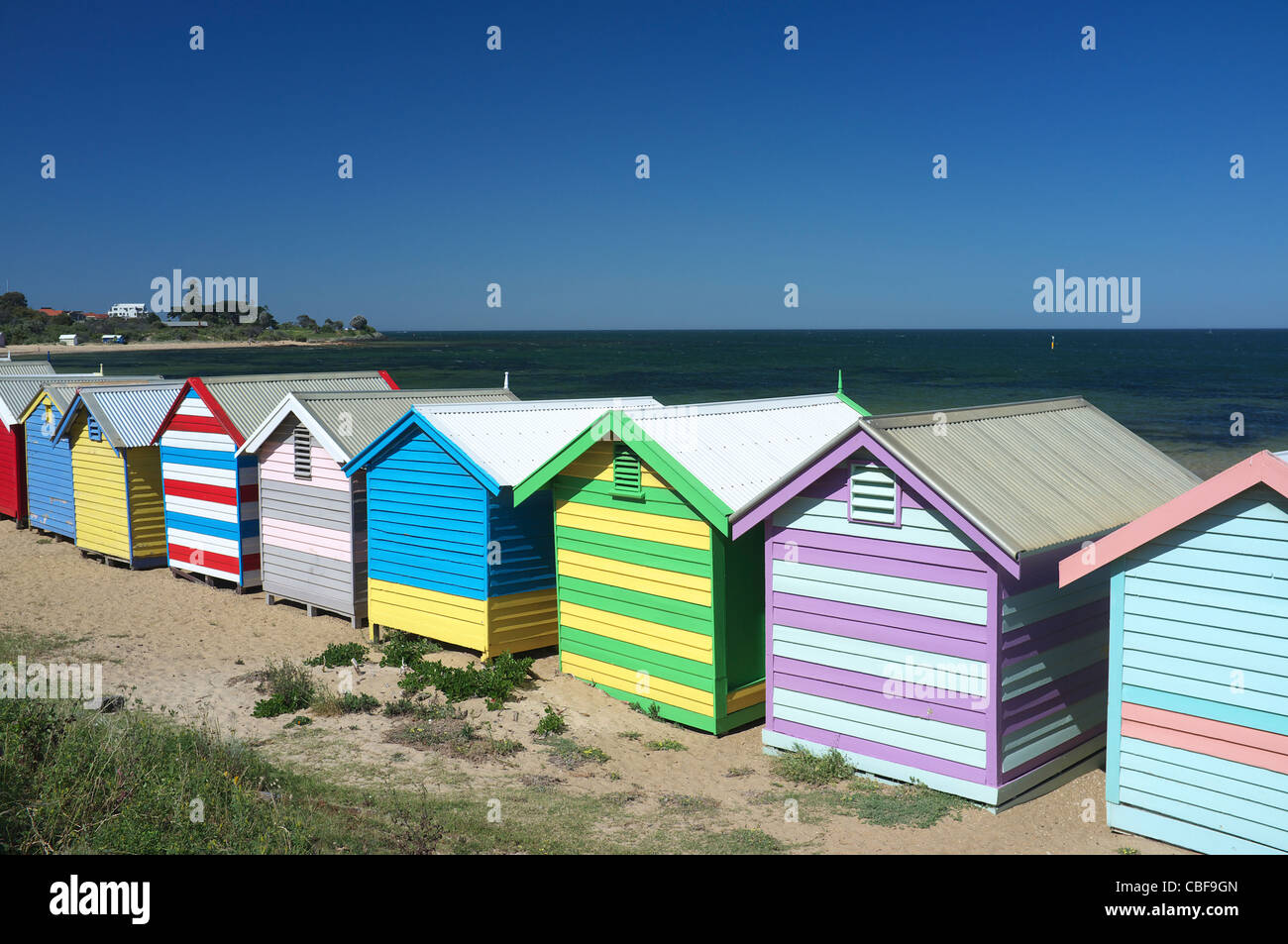Brighton beach huts australia hi-res stock photography and images - Alamy