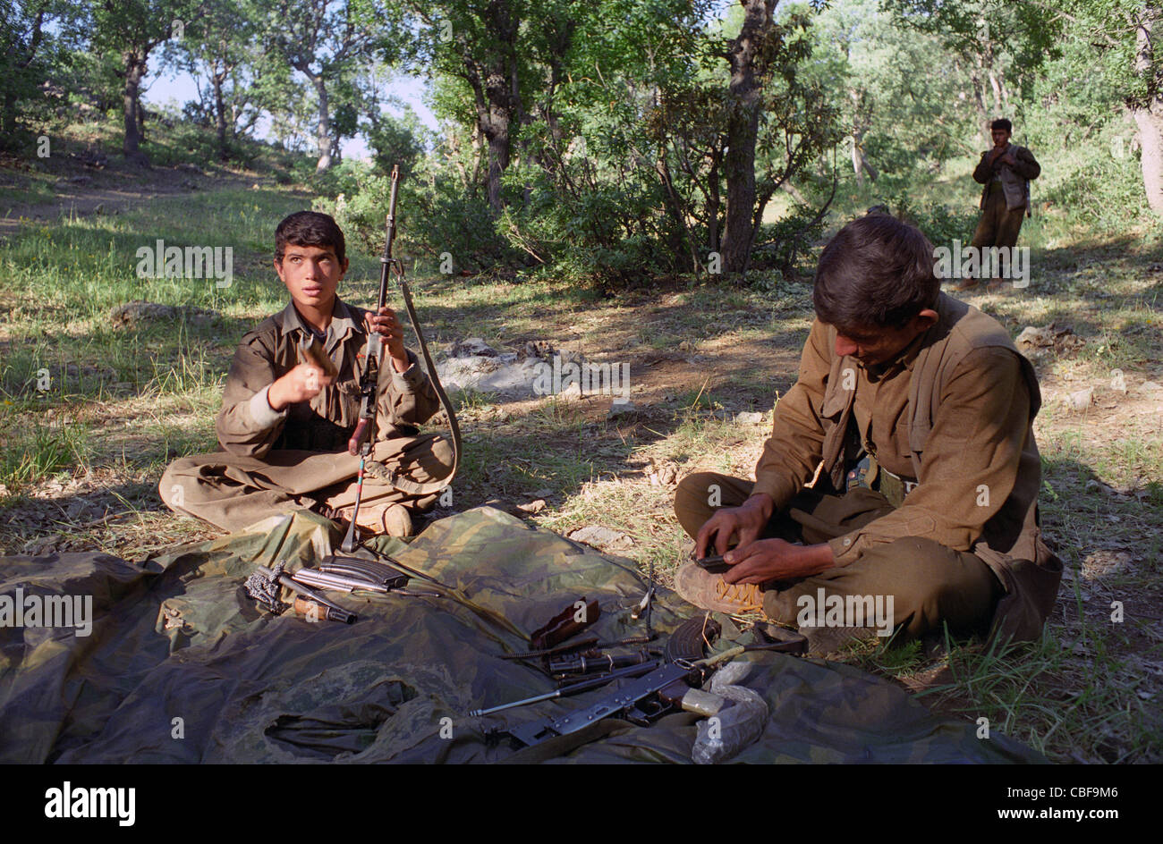 PKK guerrillas fighting Turkey from Iraqi Kurdistan. Kurdish forces ...
