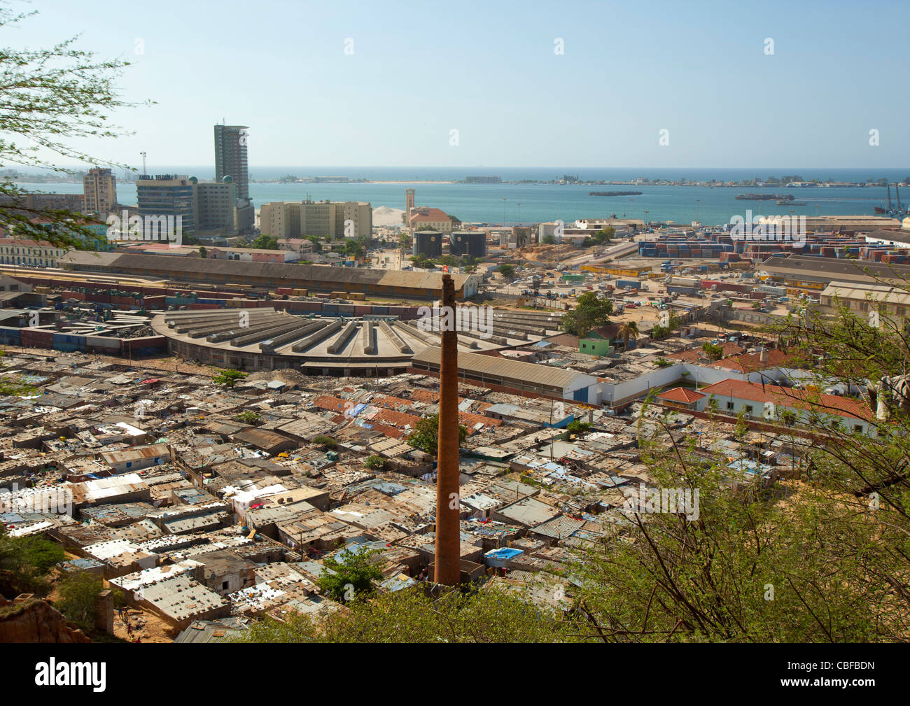 Angola africa view on luanda harbour hi-res stock photography and ...