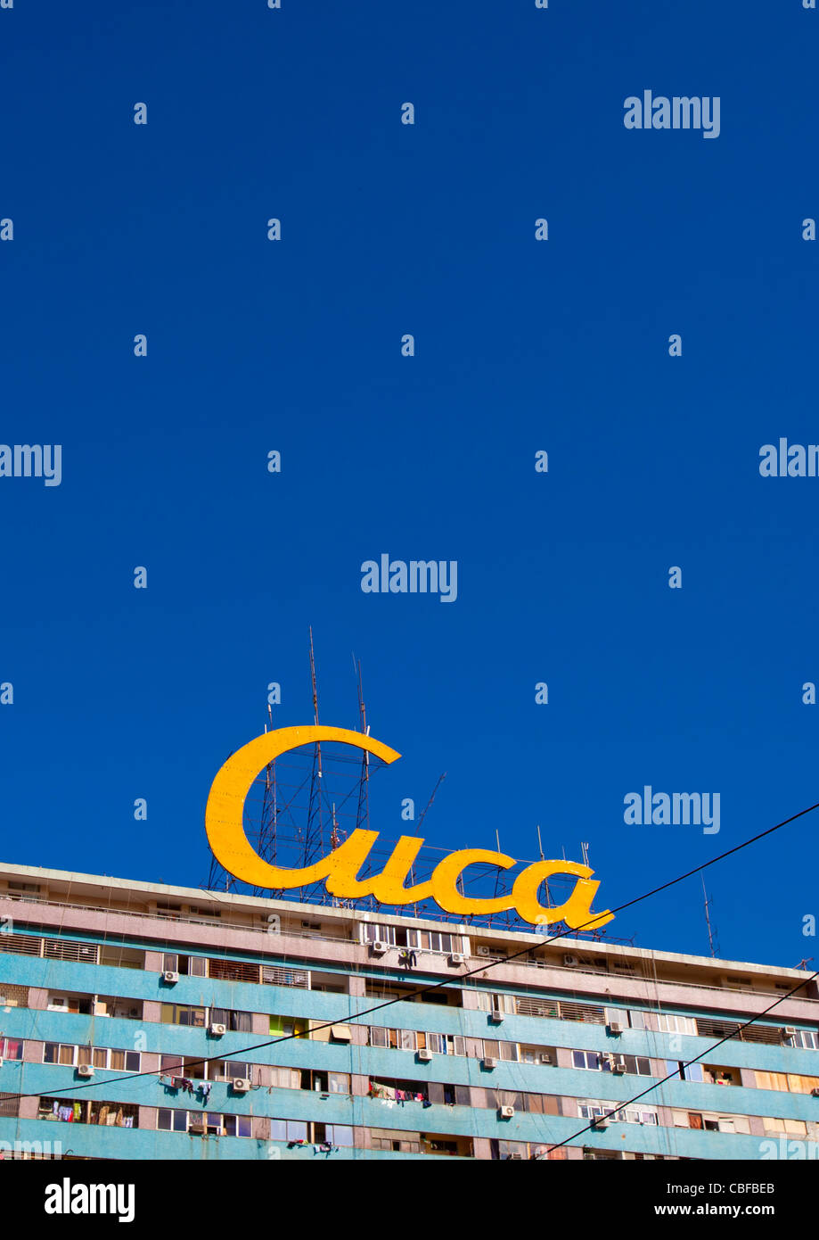 Hoarding Of An Angolan Beer Brand, Luanda Stock Photo - Alamy