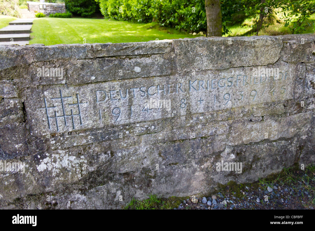 German Military Cemetery, Glencree, Conty Wicklow, Ireland Stock Photo ...