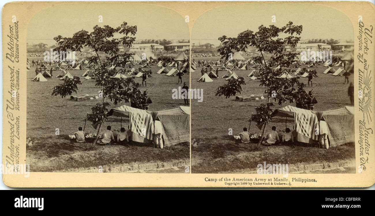 Philippines war spanish american 1890s imperialism stereo card view hi ...