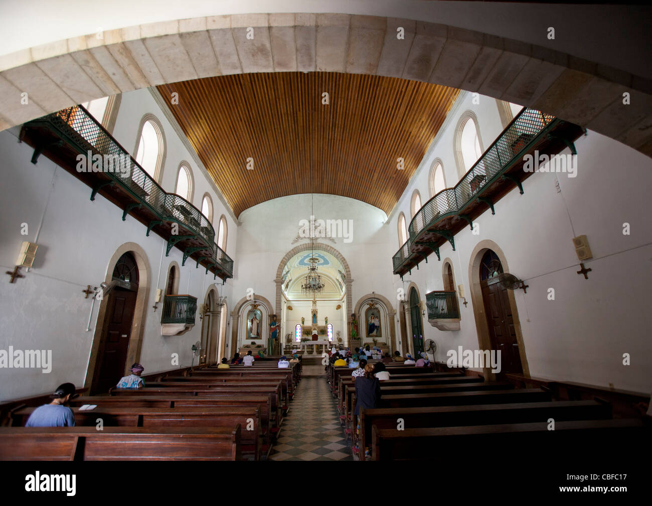 Inside A Church In Luanda, Angola Stock Photo - Alamy