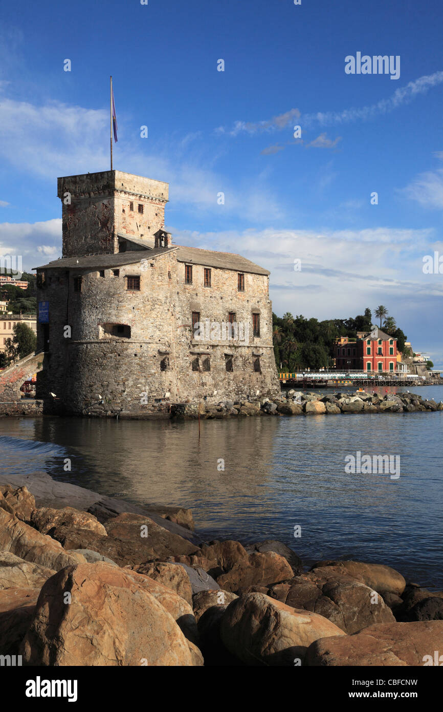 Italy, Liguria, Rapallo, castle Stock Photo - Alamy