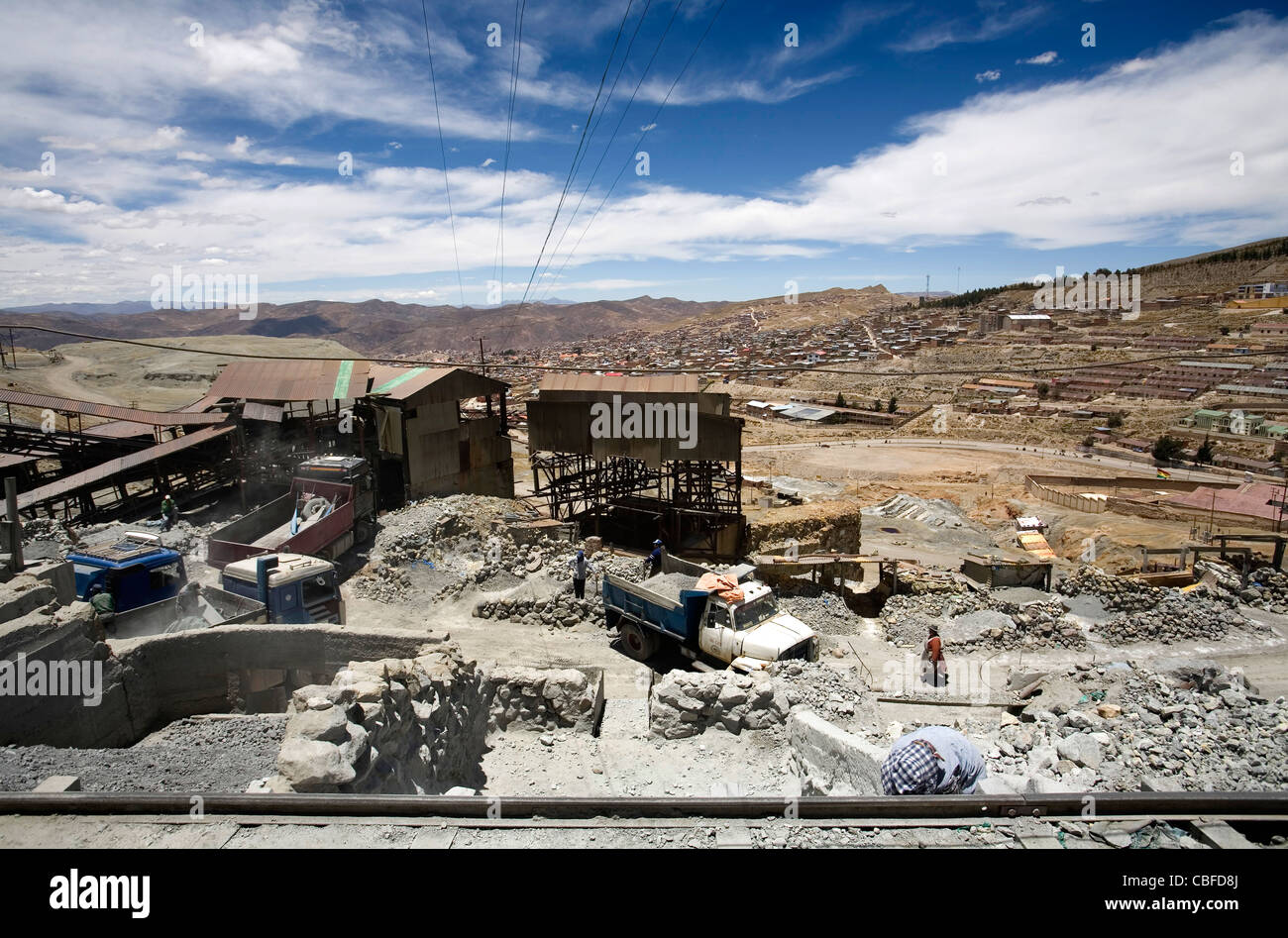 The silver mine of Cerro Rico in Potosi' Bolivia Stock Photo - Alamy