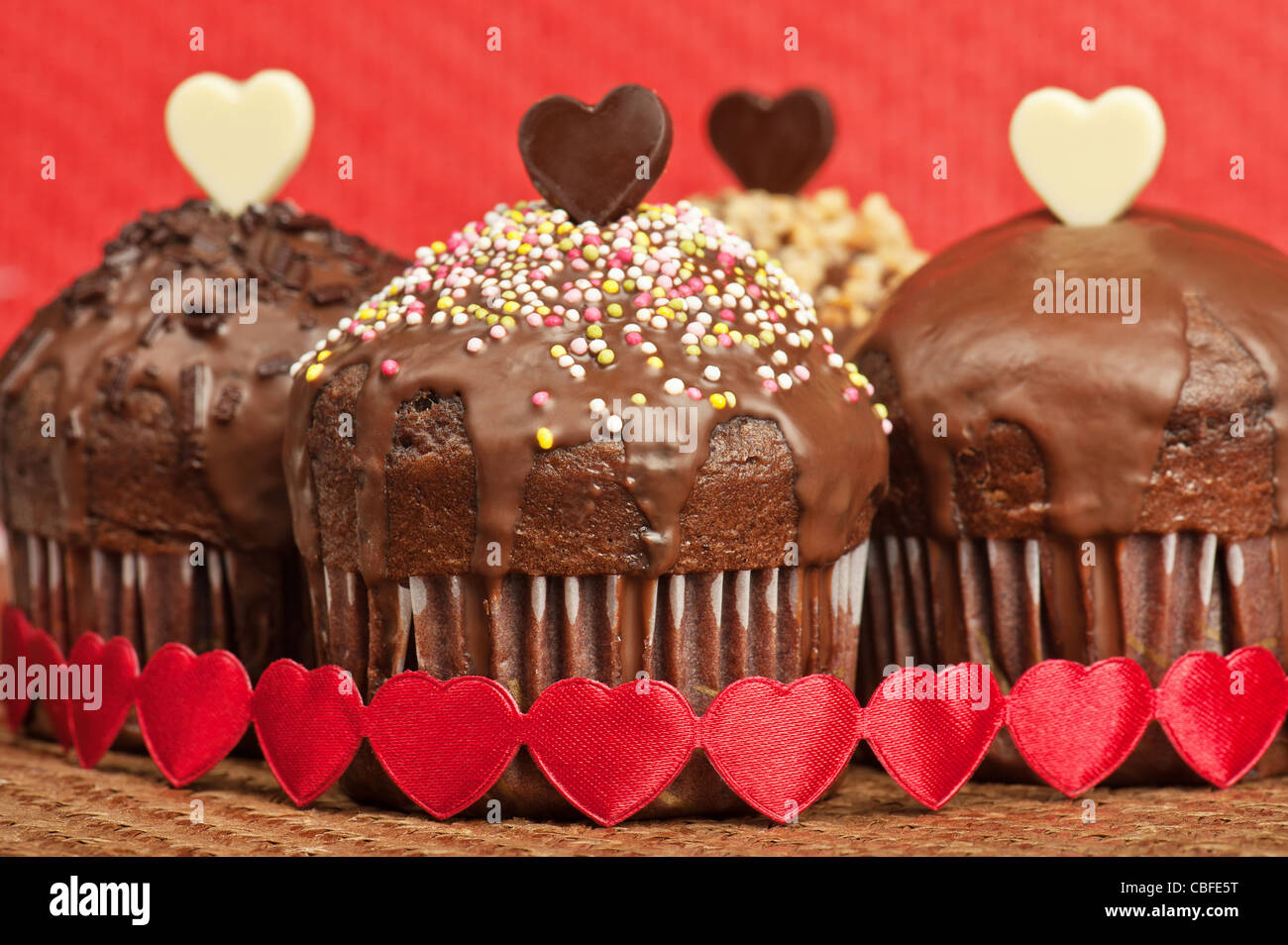 Heart muffins hi-res stock photography and images - Alamy