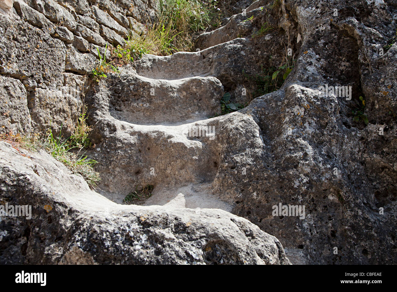Worn stone steps hi-res stock photography and images - Alamy