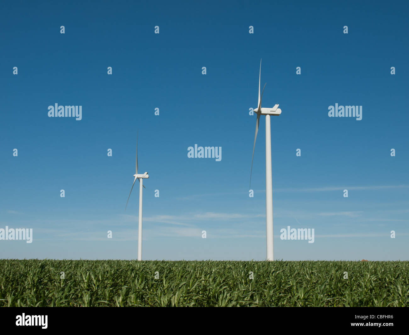 Wind turbines farm in Eastern Colorado Stock Photo - Alamy