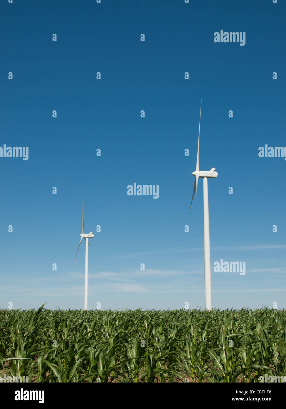 Wind turbines farm in Eastern Colorado Stock Photo - Alamy