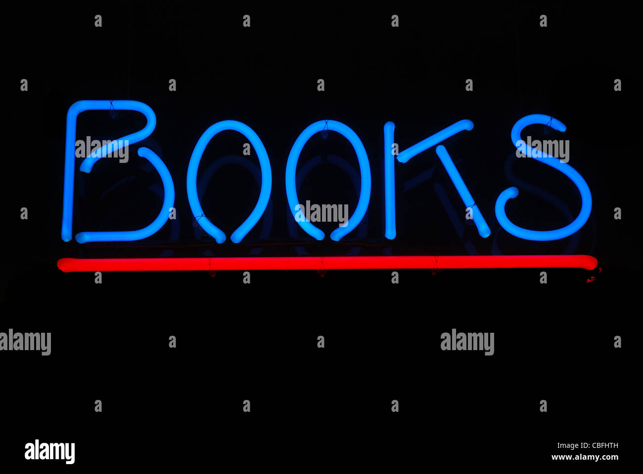 Library sign neon hi-res stock photography and images - Alamy