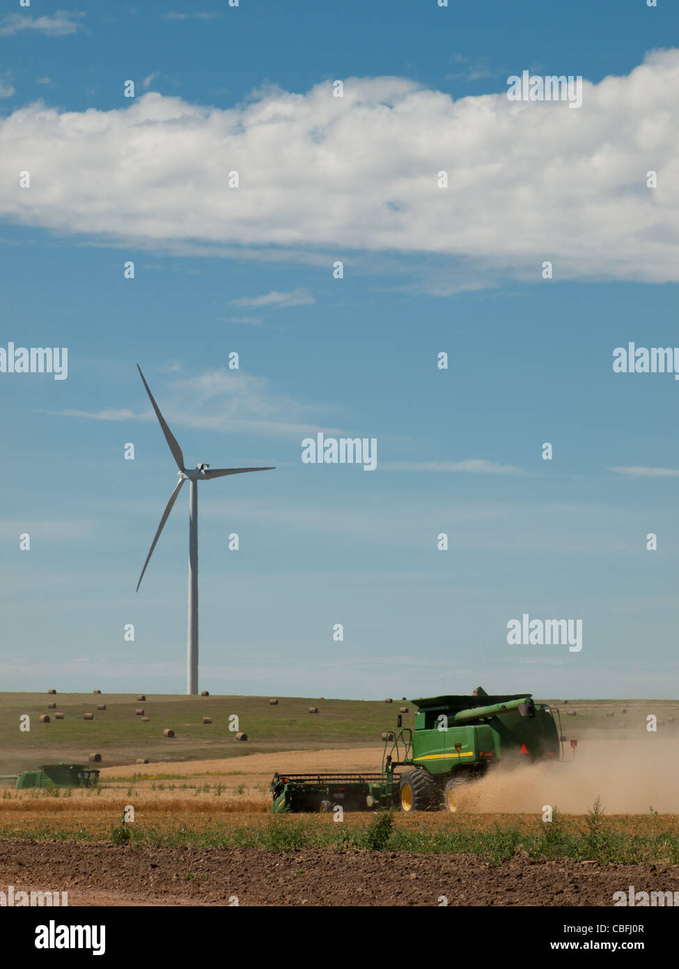 Wind turbines farm in Eastern Colorado Stock Photo - Alamy