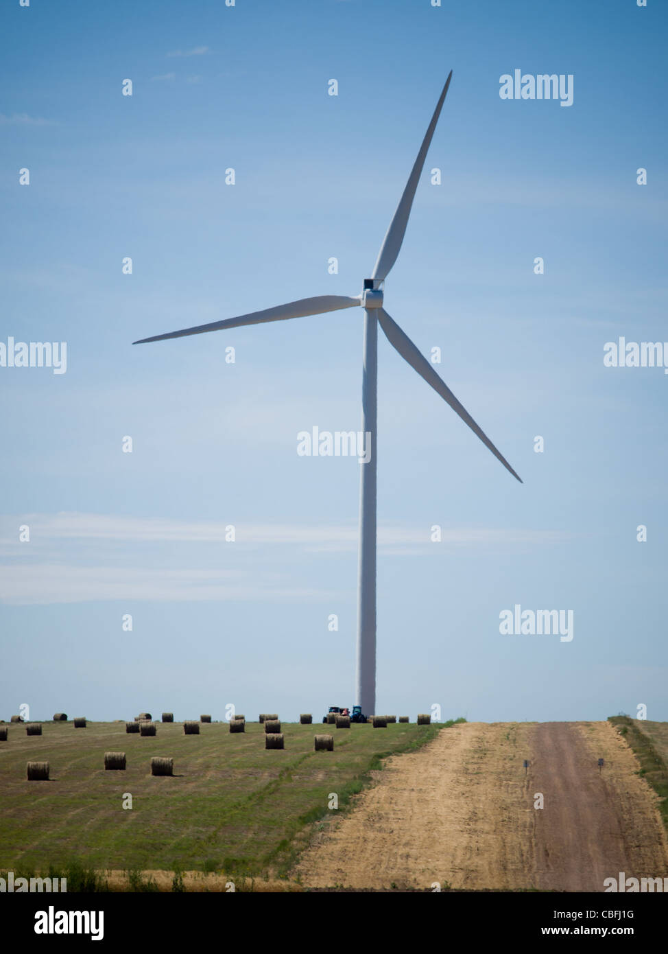 Wind turbines farm in Eastern Colorado Stock Photo - Alamy