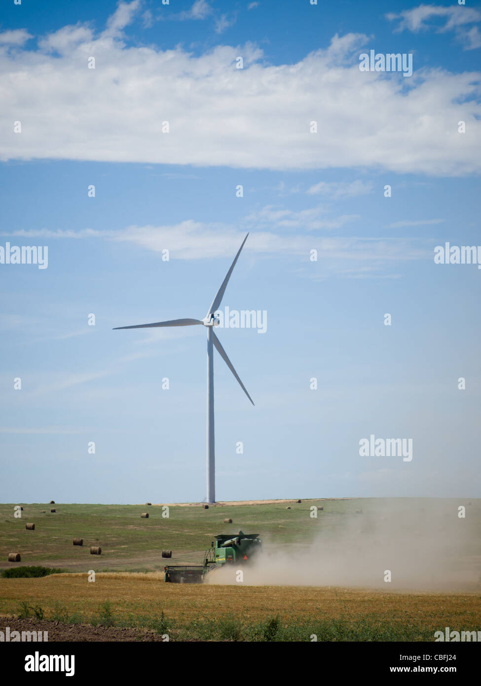 Wind turbines farm in Eastern Colorado Stock Photo - Alamy