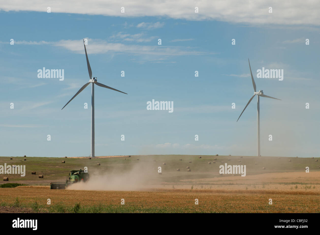 Wind turbines farm in Eastern Colorado Stock Photo - Alamy