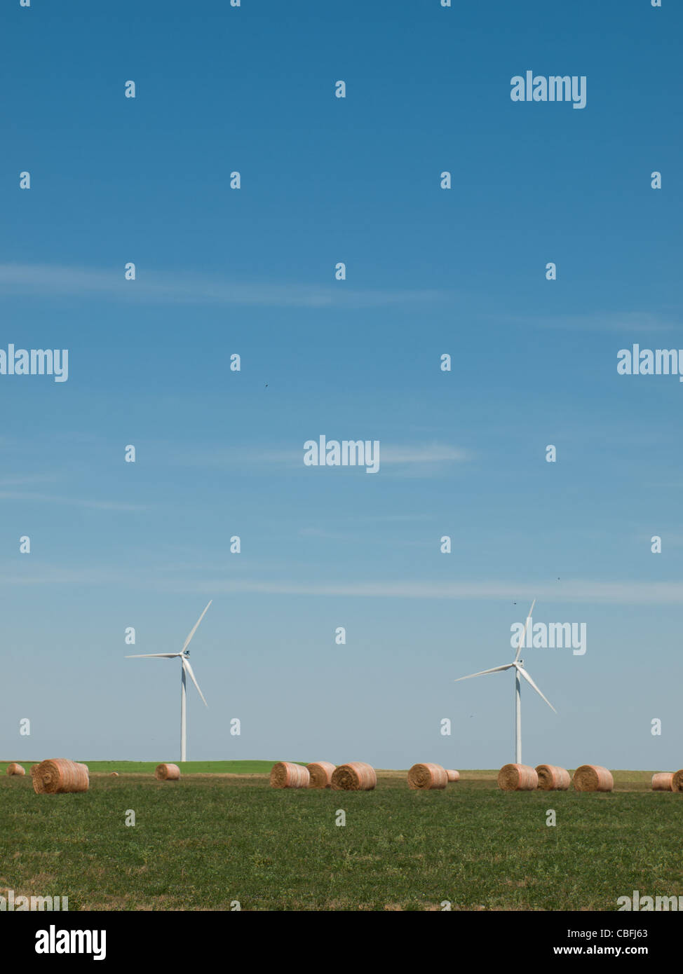 Wind turbines farm in Eastern Colorado Stock Photo - Alamy