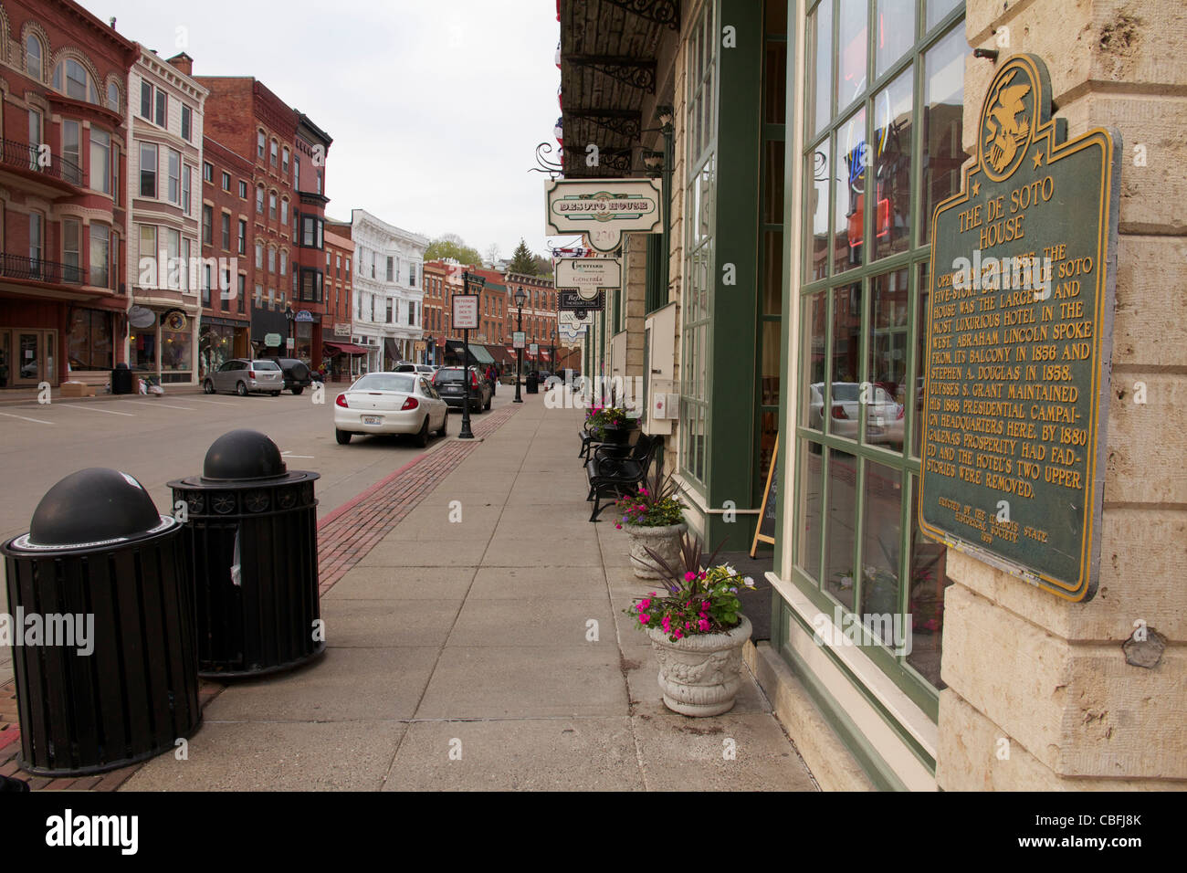 DeSoto House Main Street Galena Illinois Stock Photo - Alamy