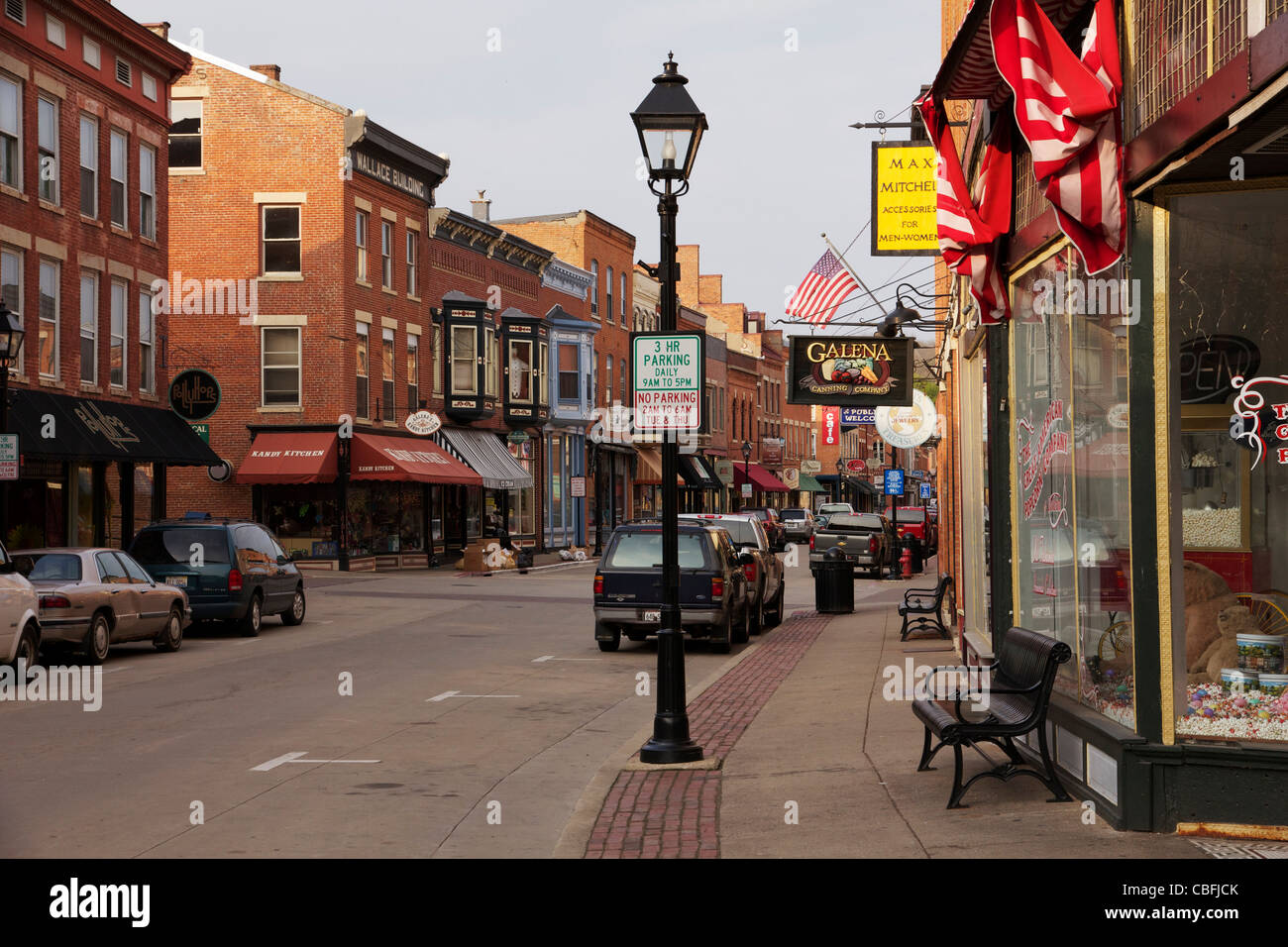 Main Street Galena Illinois Stock Photo - Alamy