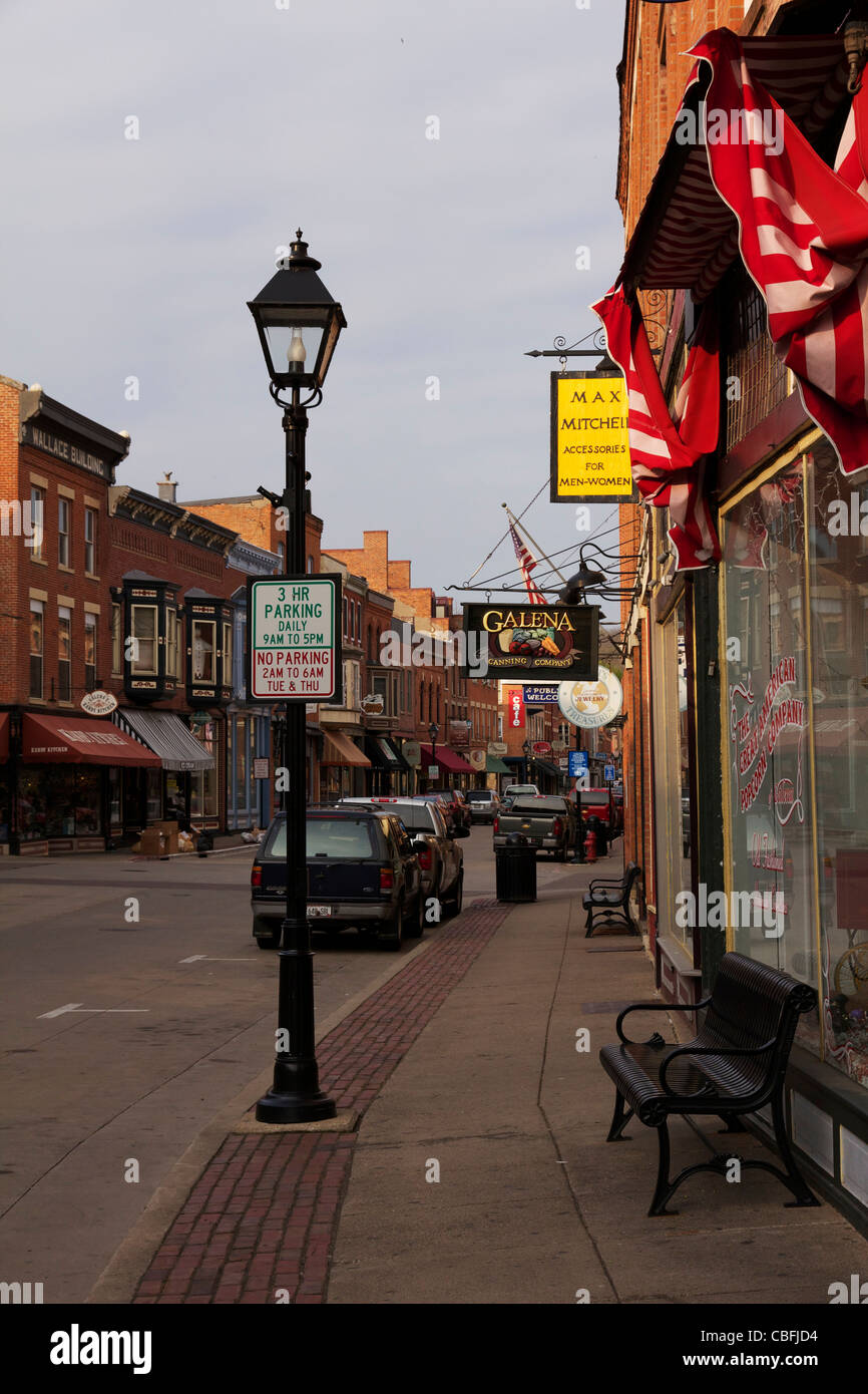 Main Street Galena Illinois Stock Photo - Alamy