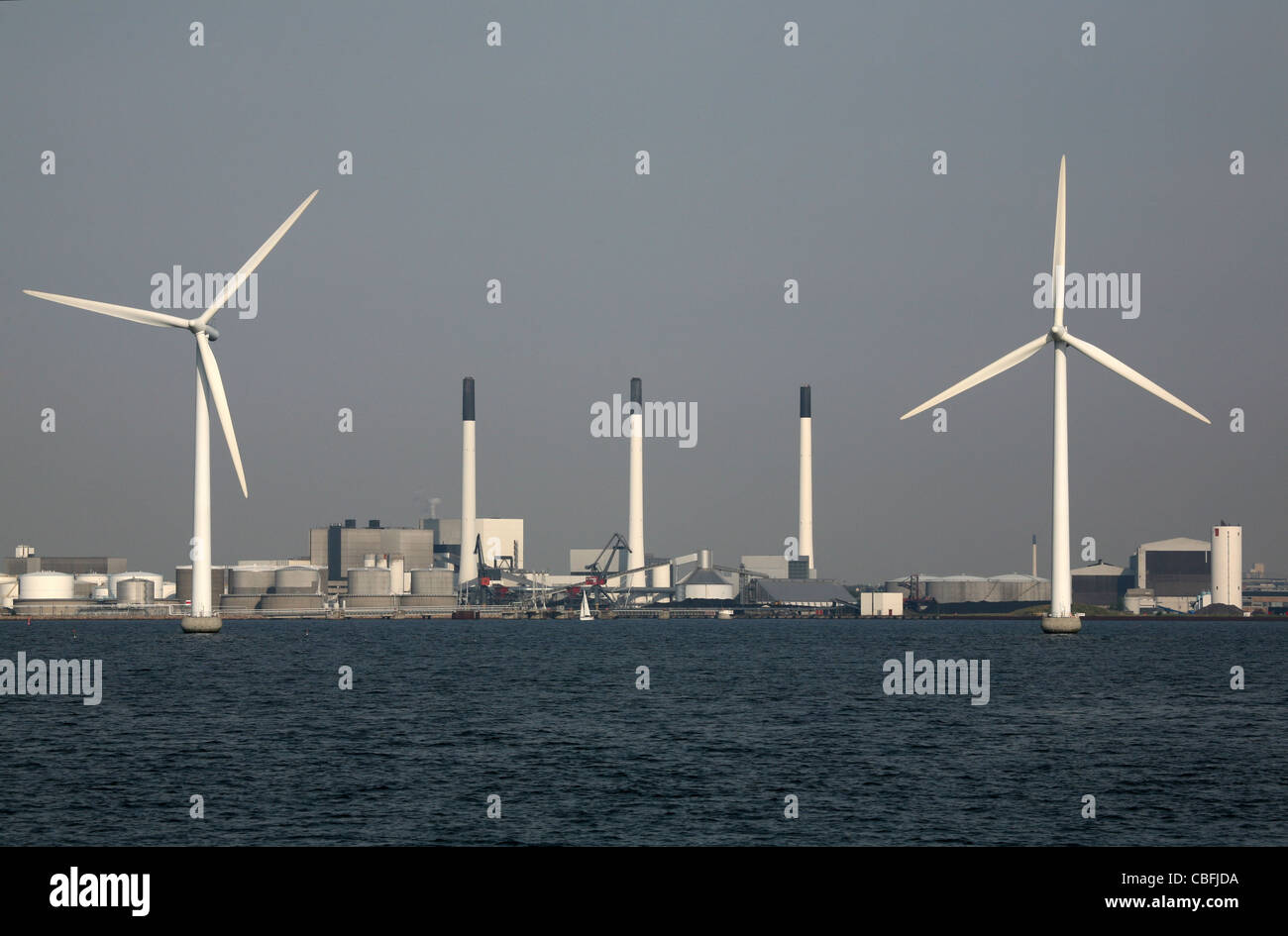 Denmark, wind turbine Stock Photo - Alamy