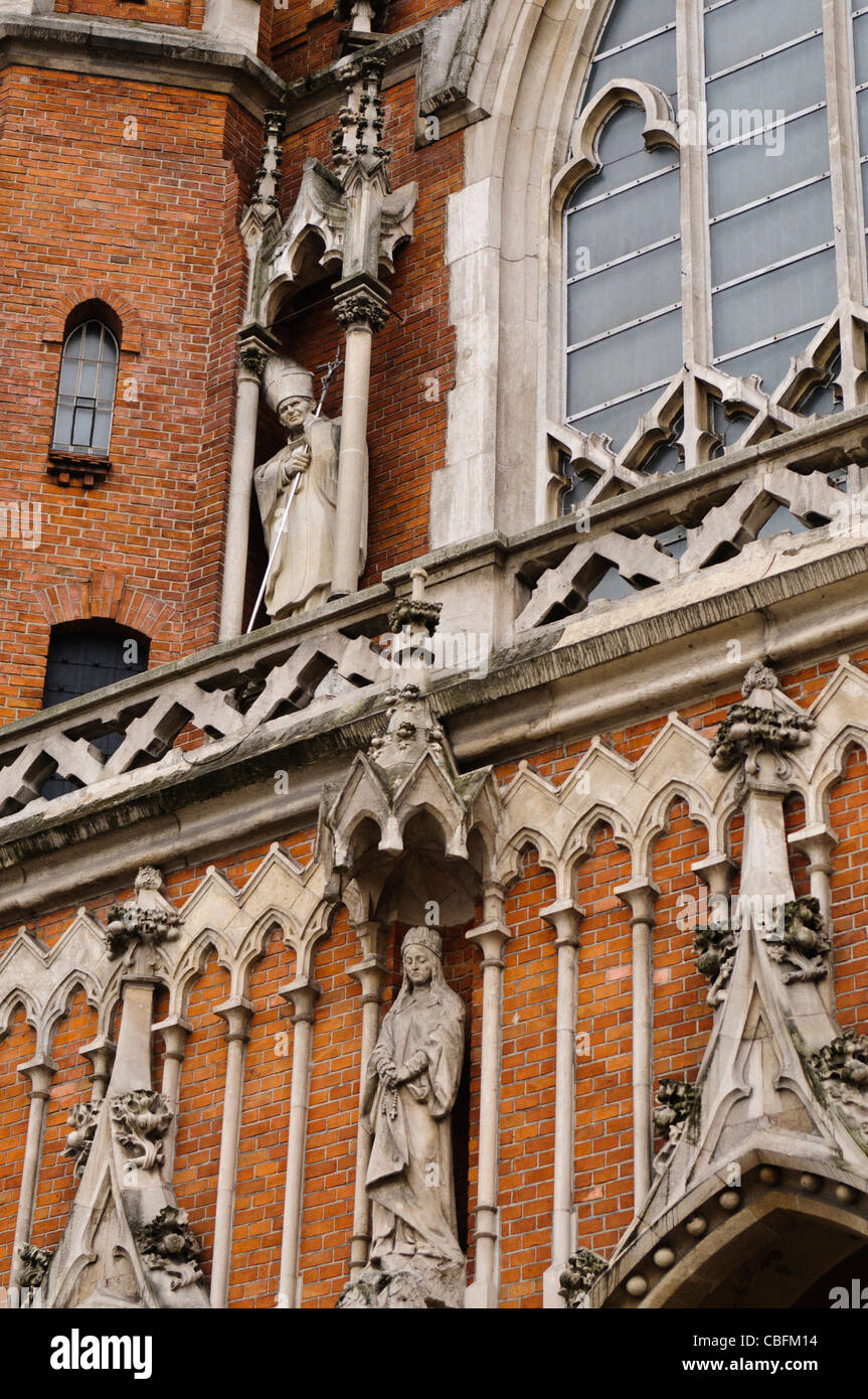 Statues on the outside the Church of Saint Joseph, Krakow Stock Photo ...