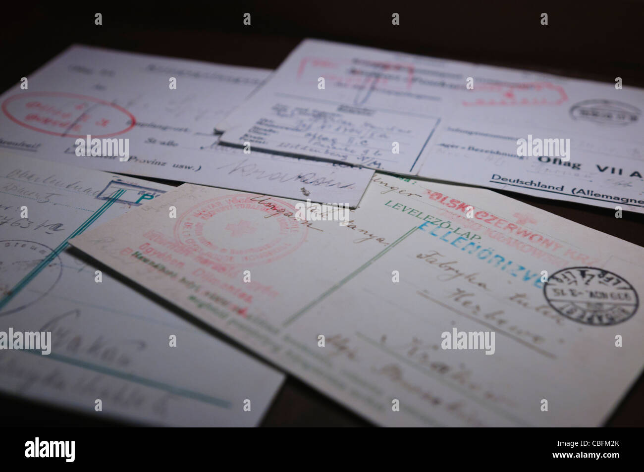 German postcards exhibit inside the Oskar Schlindler factory, Krakow ...