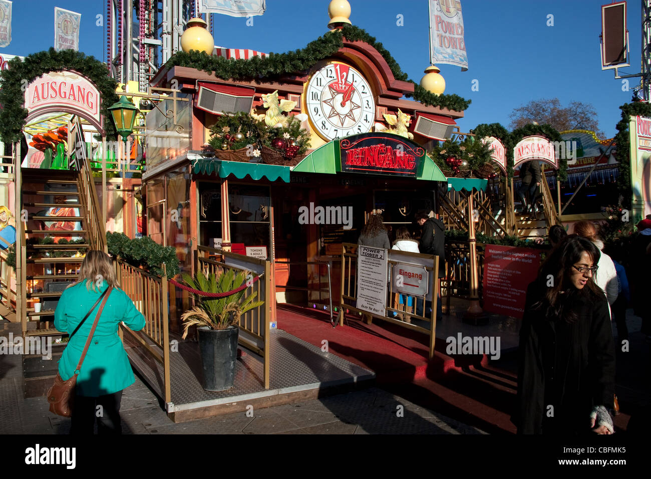 Winter Wonderland Hyde Park fair London Stock Photo - Alamy