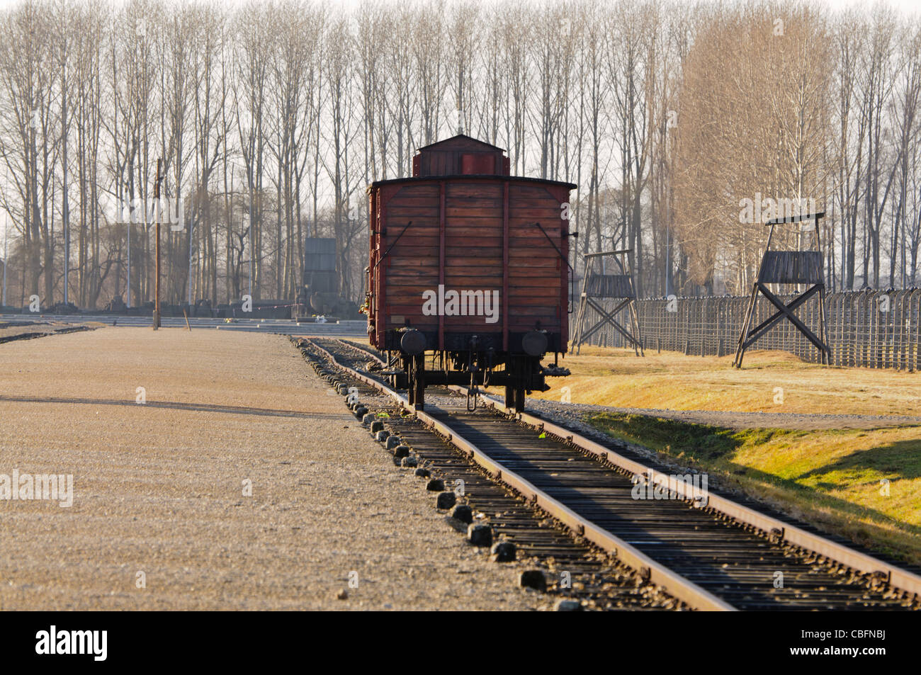 Cattle truck used to transport hundreds of Jews to the Auschwitz ...