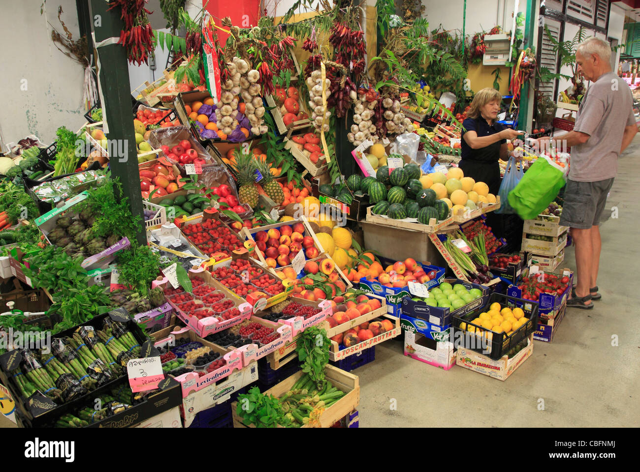 Italy, Tuscany, Florence, market, food Stock Photo - Alamy