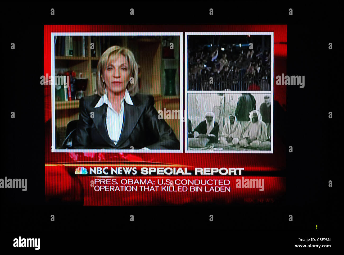 Andrea Mitchell reporting on NBC News Special Report announcing Osama ...