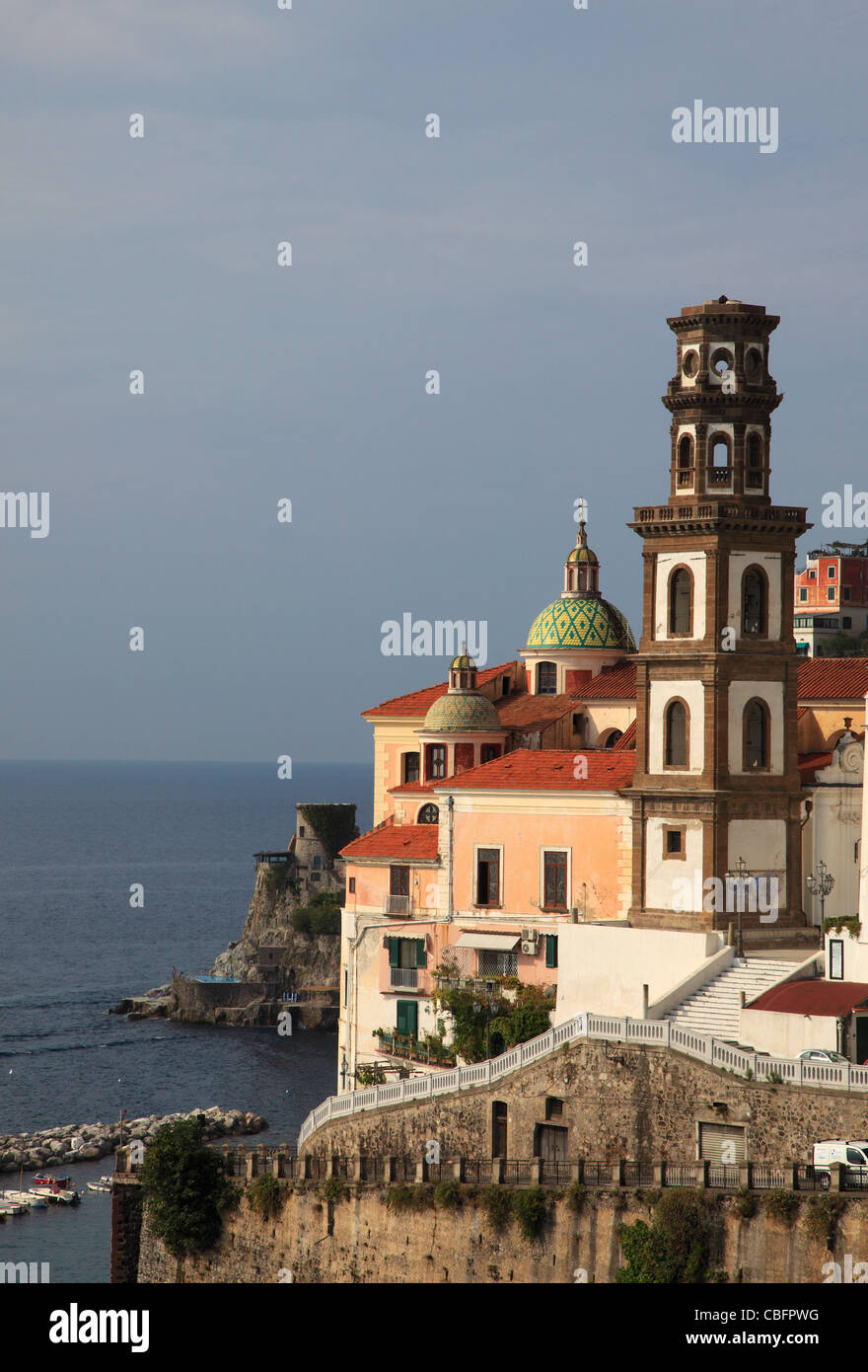 Italy, Campania, Amalfi Coast, Atrani, Santa Maria Maddalena church ...