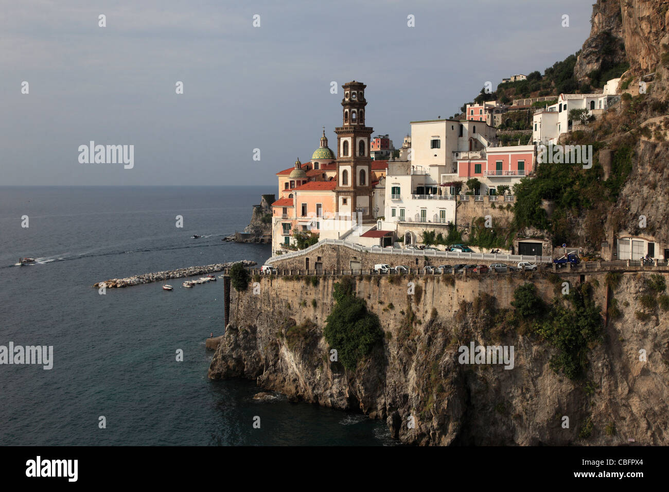 Italy, Campania, Amalfi Coast, Atrani, Santa Maria Maddalena church ...