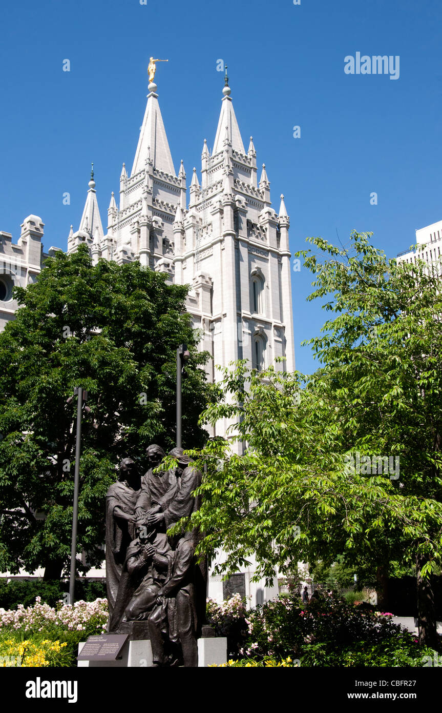 Temple Square Salt Lake City Utah USA Stock Photo - Alamy