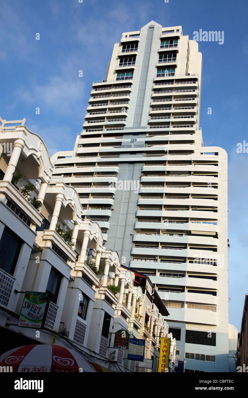 Patong Tower building and hotel on Patong Beach in Patong, Phuket ...