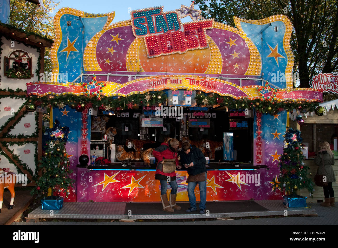 Winter Wonderland Hyde Park fair London Stock Photo - Alamy