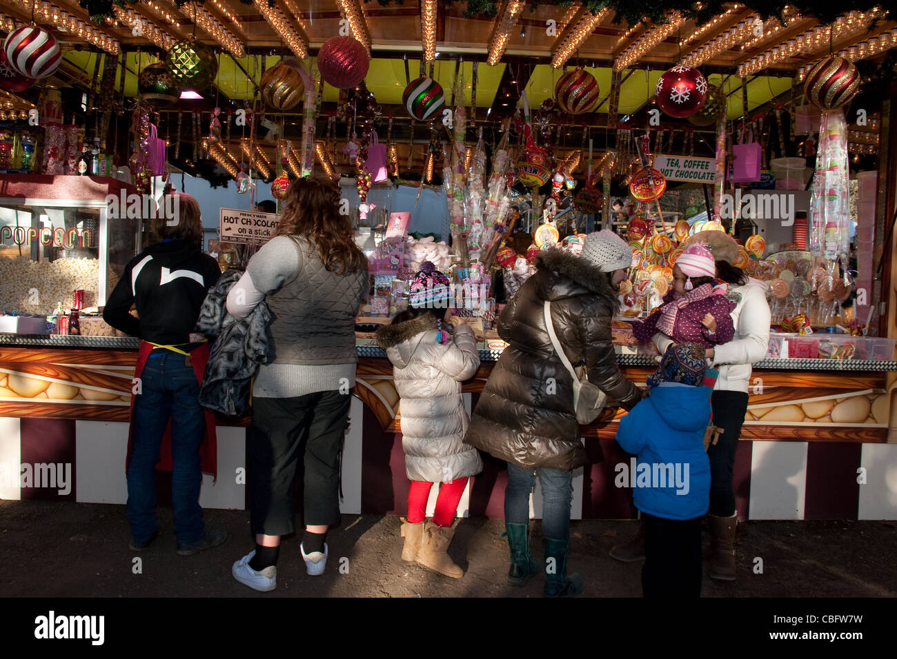 Winter Wonderland Hyde Park fair London Stock Photo - Alamy