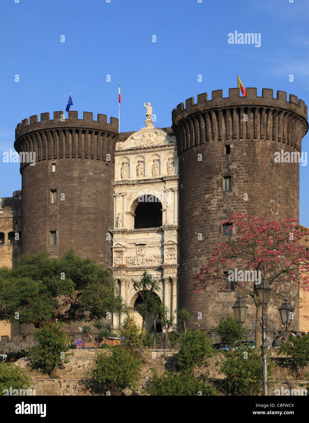 Italy, Campania, Naples, Castel Nuovo, castle Stock Photo - Alamy