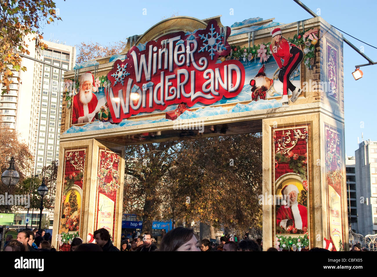 Winter Wonderland Hyde Park fair London Stock Photo - Alamy