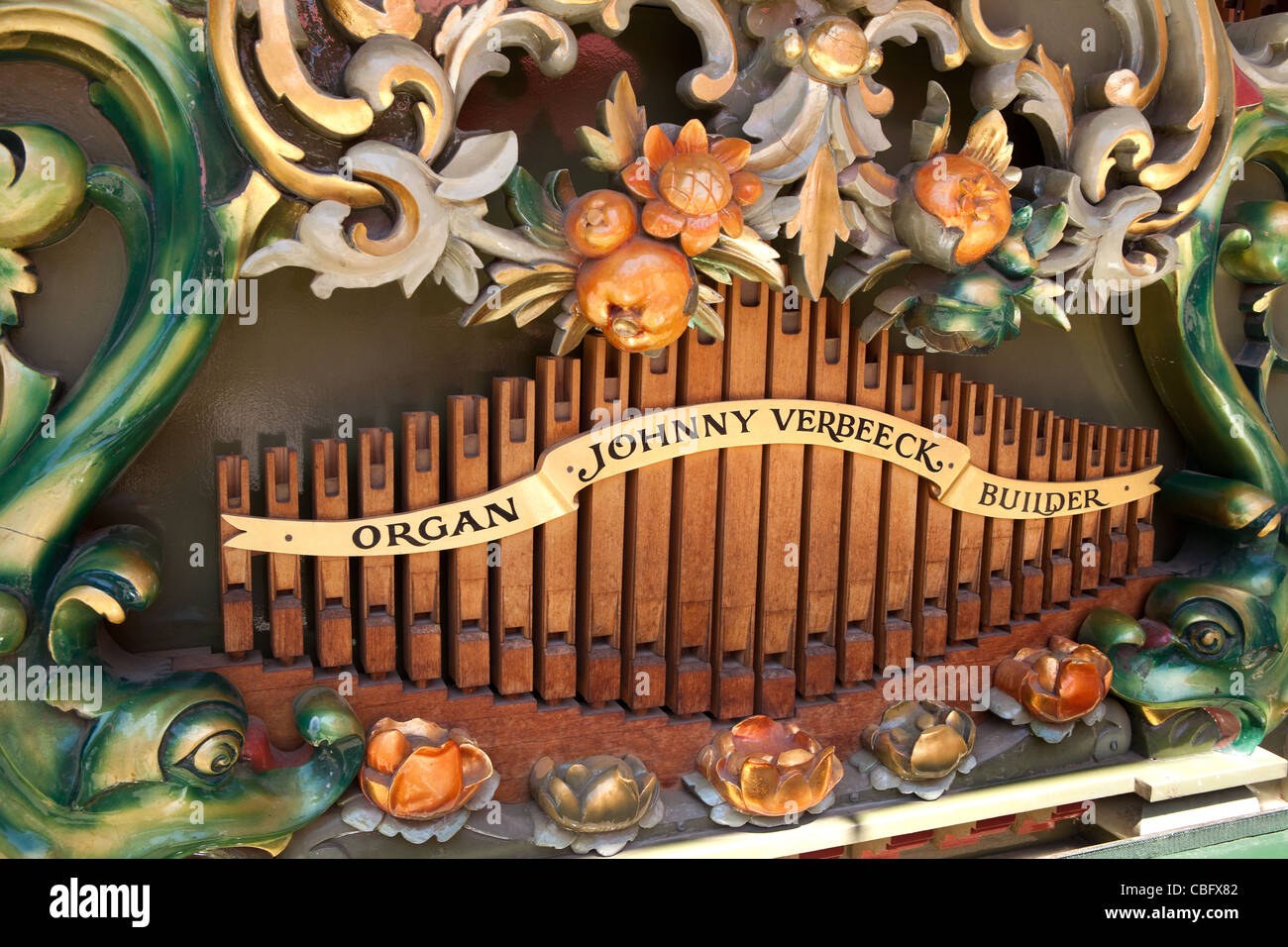 Dutch Street Organ - Australian Fair Melbourne Victoria key frame sheet ...