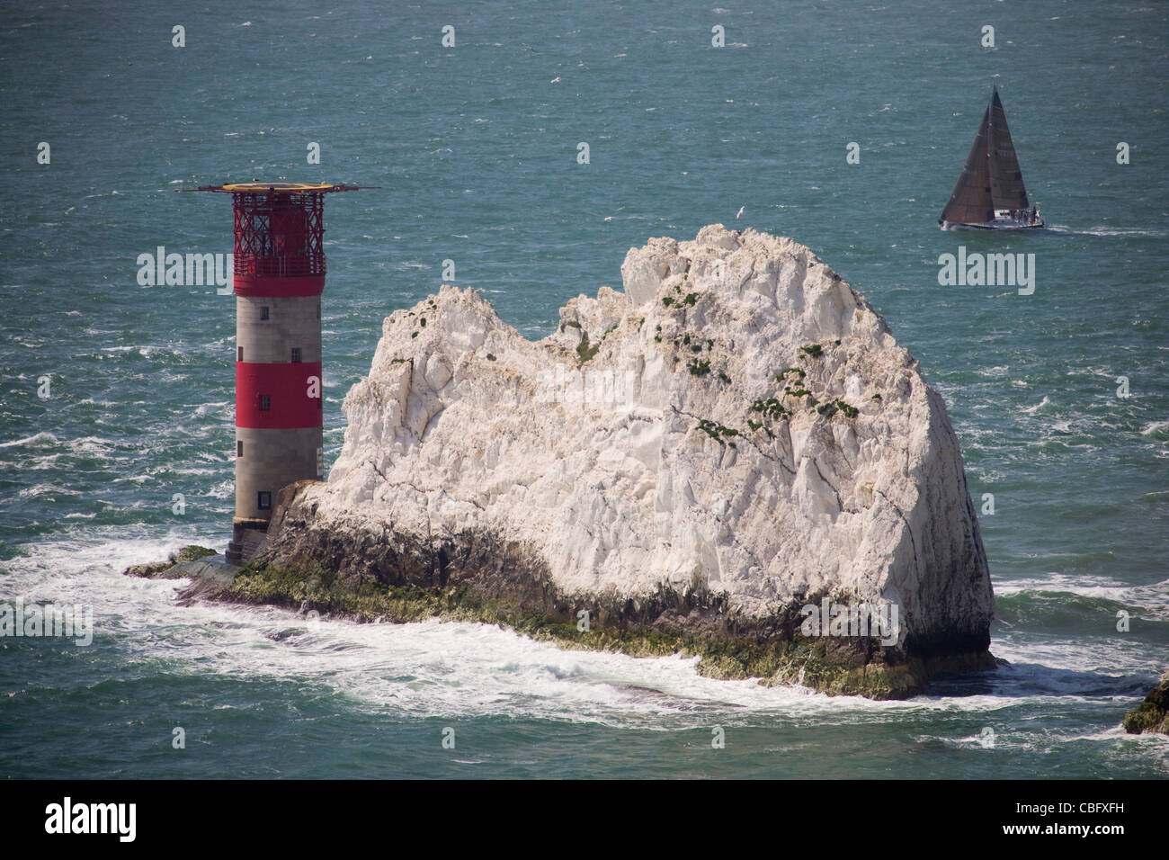 The Needles, Alum Bay, Chairlift, Isle of Wight, England, UK Stock ...