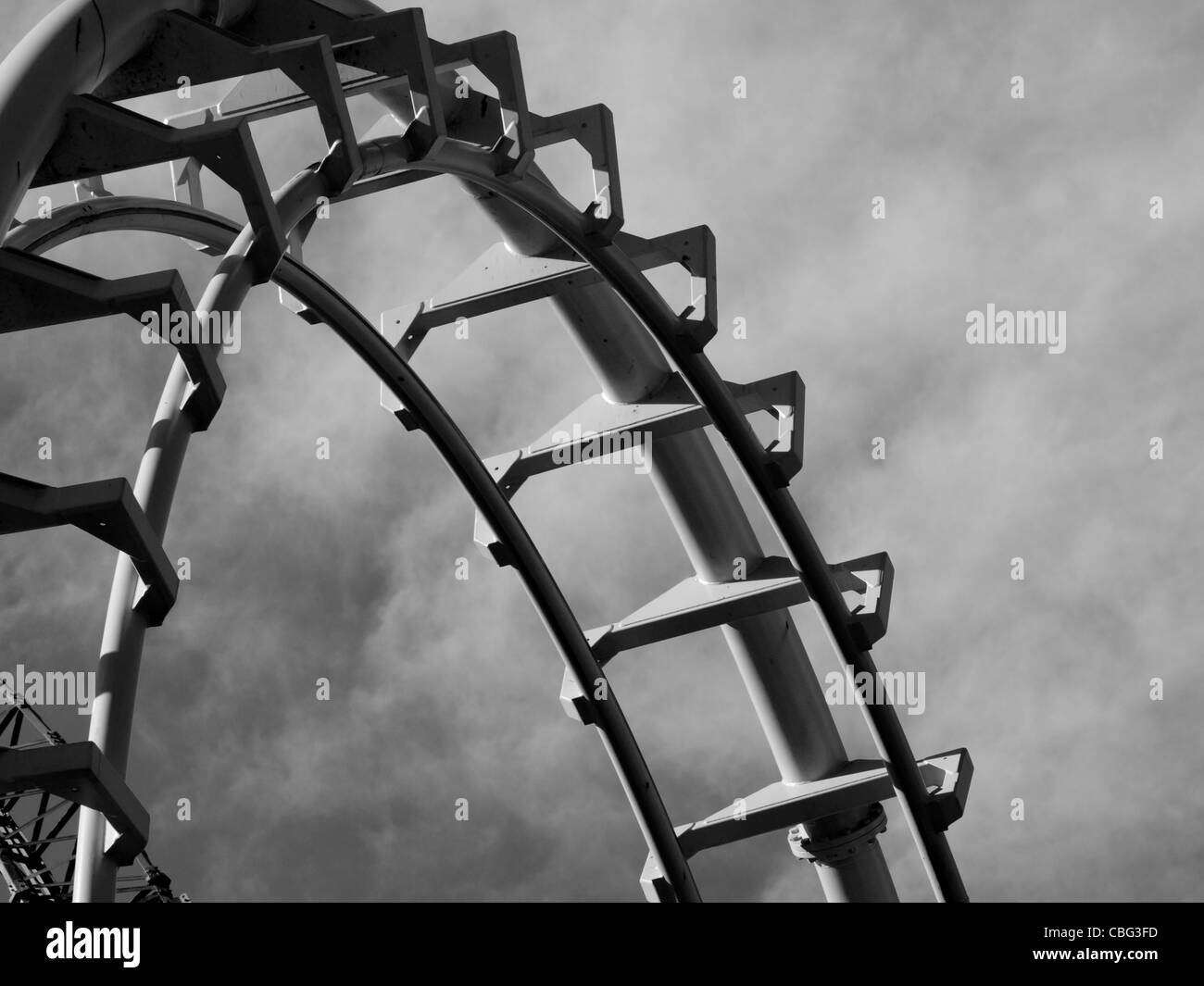 Antique roller coaster Black and White Stock Photos & Images - Alamy
